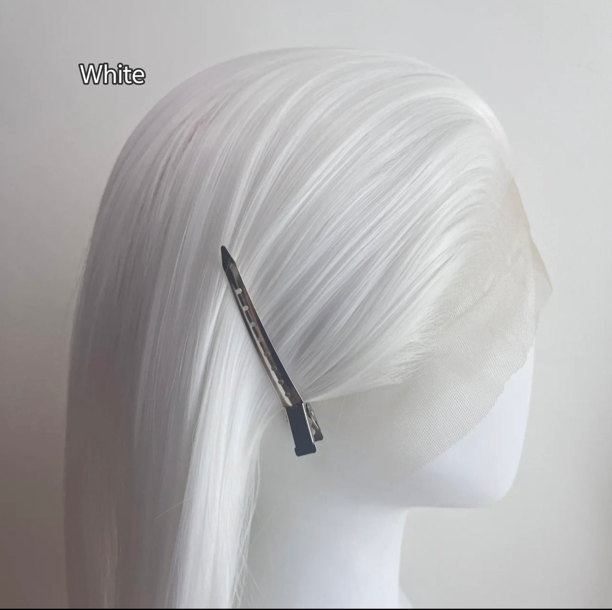 White & Silver Shades Cosplay Wigs | Pre-Plucked Lace Frontals for Ani ...